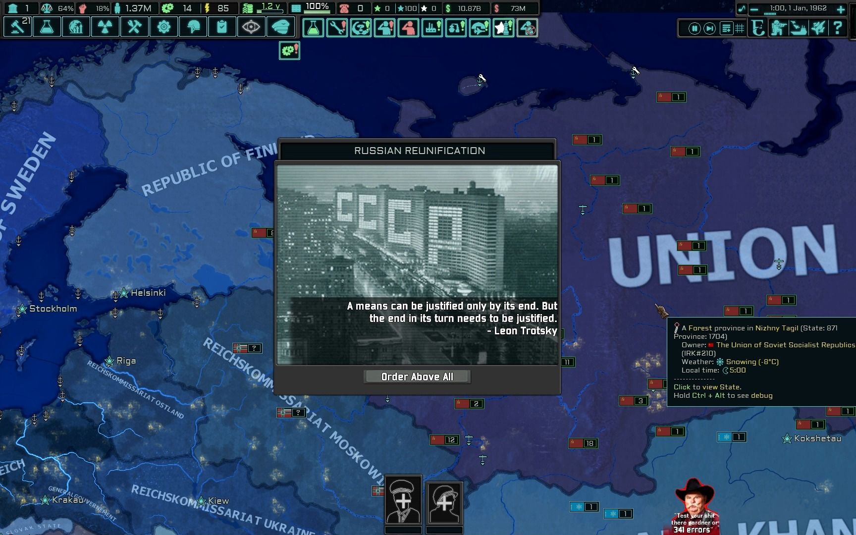 [一个来自南斯拉夫的玩家]（钢4）用控制台让tno的Frankreich获得最大核心