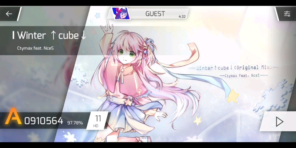 【屁股肉】11级winter cube试水_PHIGROS