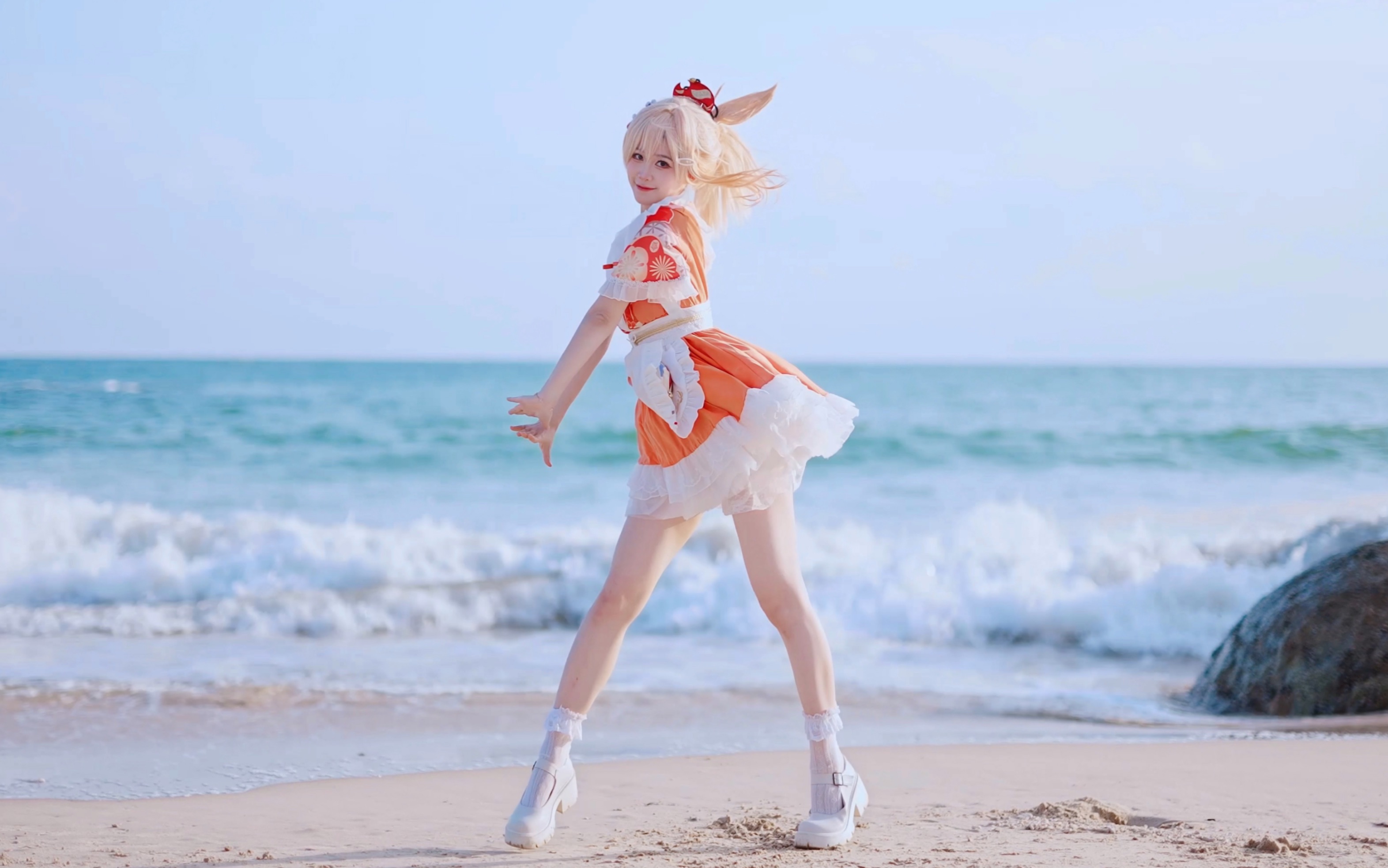 真的有这么可爱的女孩子吗？神的随波逐流【宵宫版】 十元酱少女 十元酱少女 哔哩哔哩视频