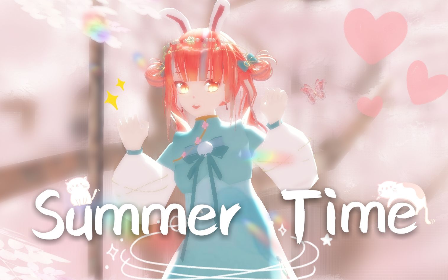 【东方栀子MMD】SUMMER TIME ~(´,,•ω•,,‘)~_哔哩哔哩_bilibili