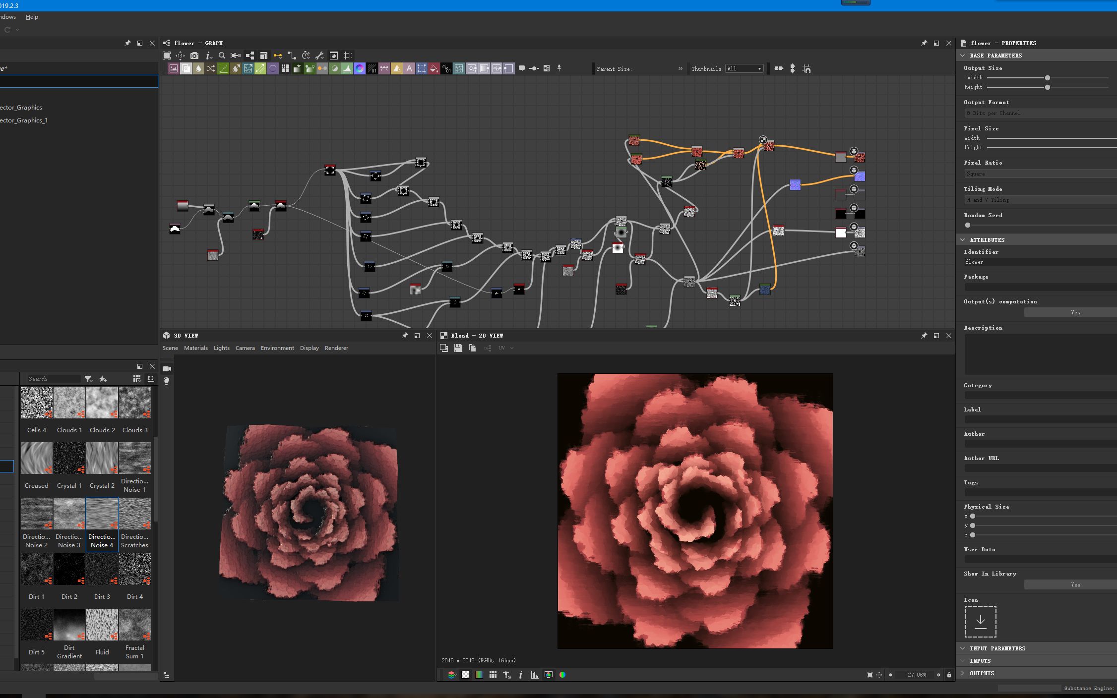 【SD】substance designer做一朵花_哔哩哔哩_bilibili