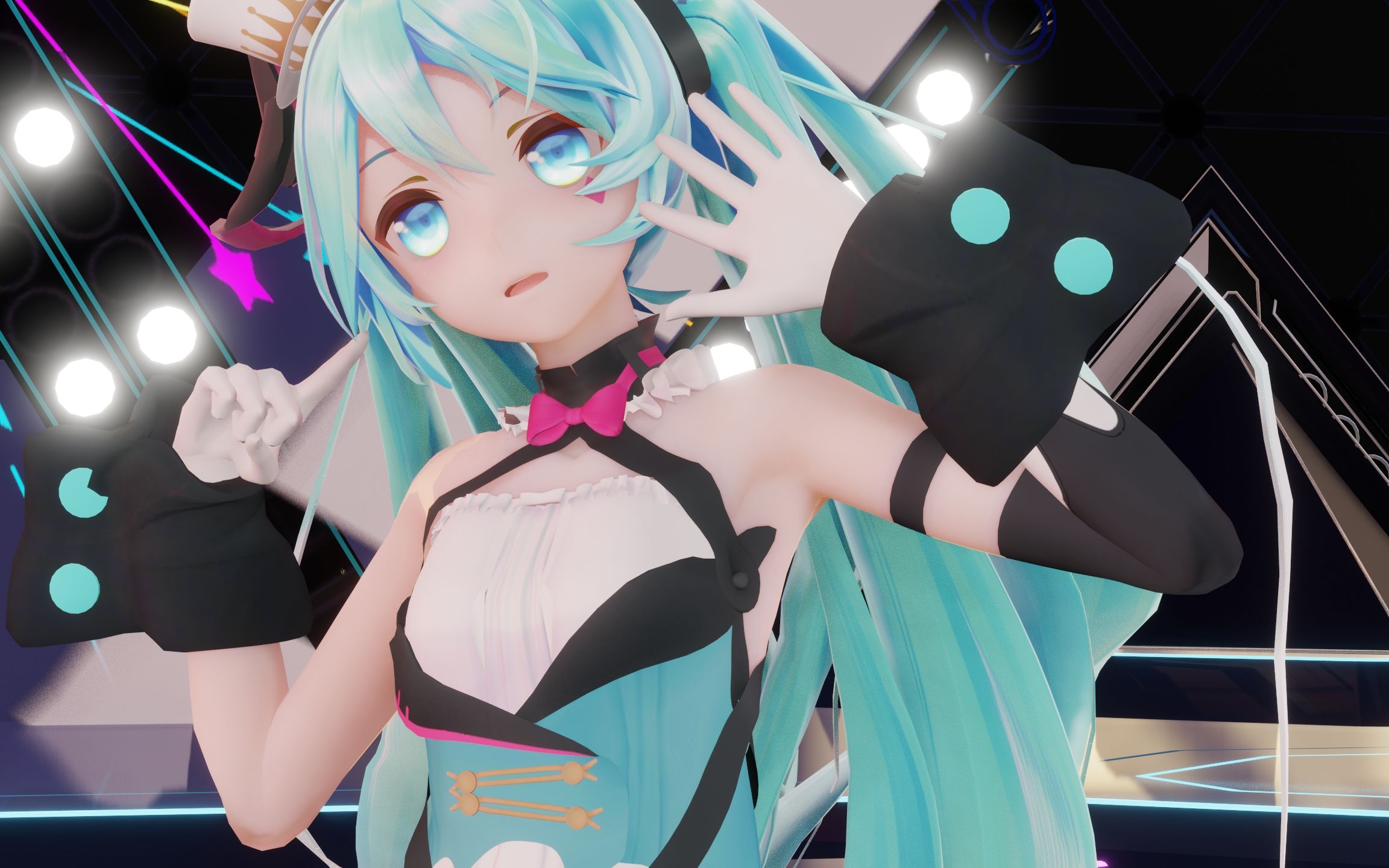【MMD】YYB初音未来「让其响彻」-小柴郡今天吃什么-小柴郡今天吃什么-哔哩哔哩视频