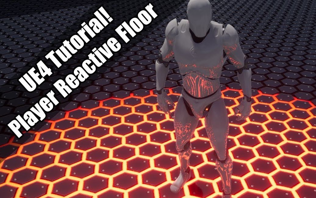 【UE4教程】如何制作可交互地面材质_哔哩哔哩_bilibili