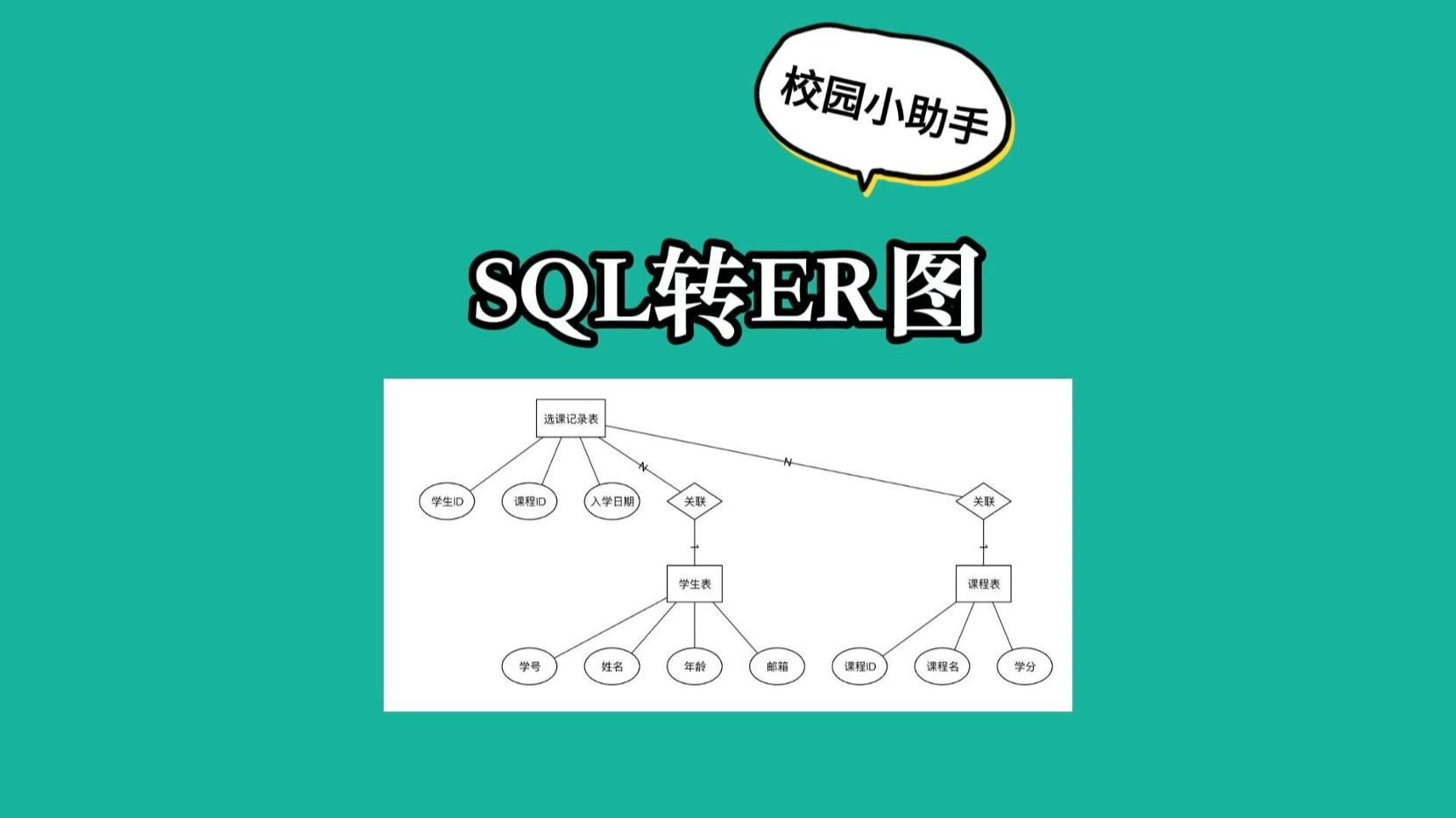 大学生作业指南-Sql转ER图工具-封洛一-封洛一-哔哩哔哩视频