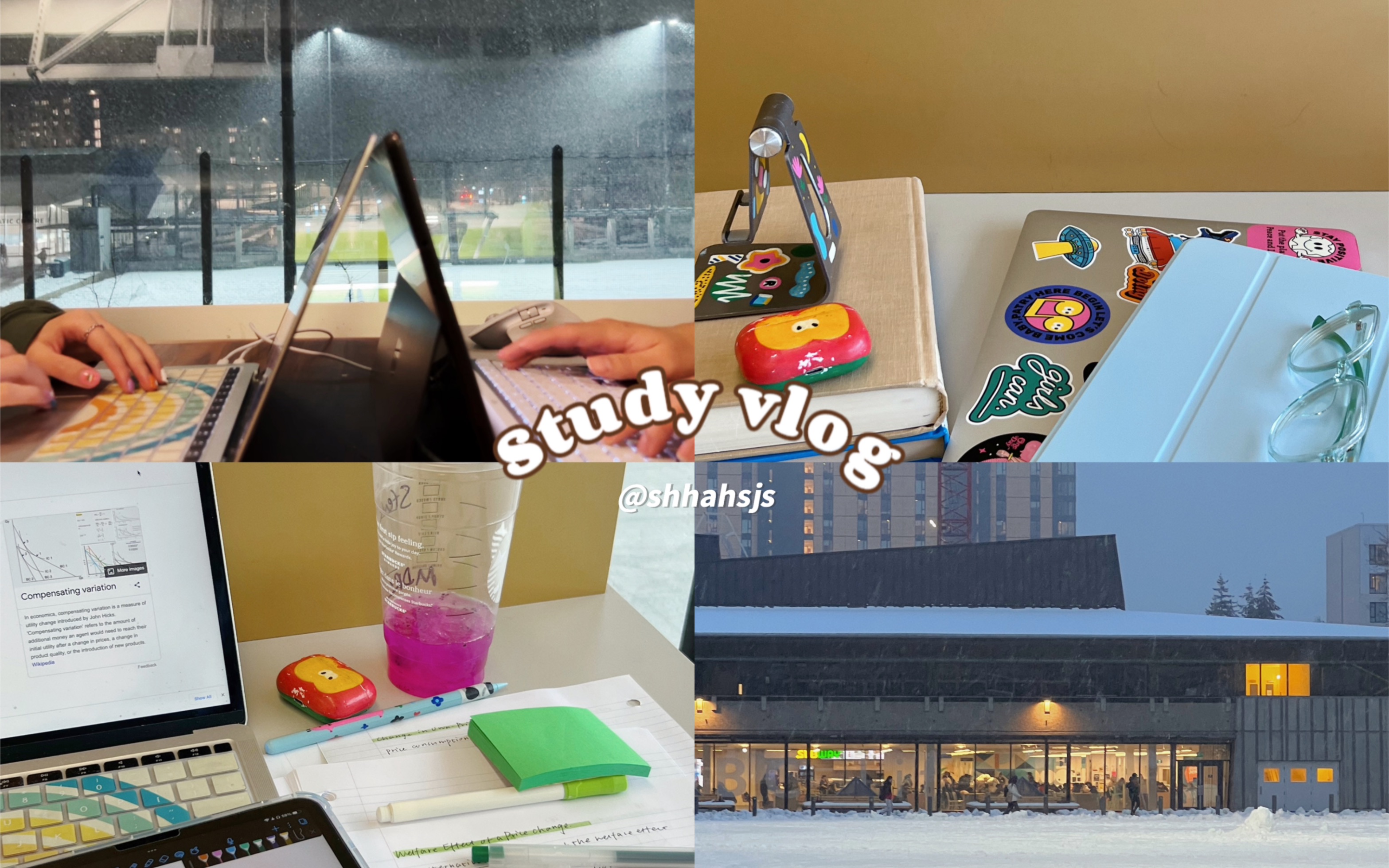 Study vlog｜在学校疯狂学习+上课的一天·学习浓度超级高..𖦹𖦹.ᐟ.ᐟ-shhahsjs-shhahsjs-哔哩哔哩视频