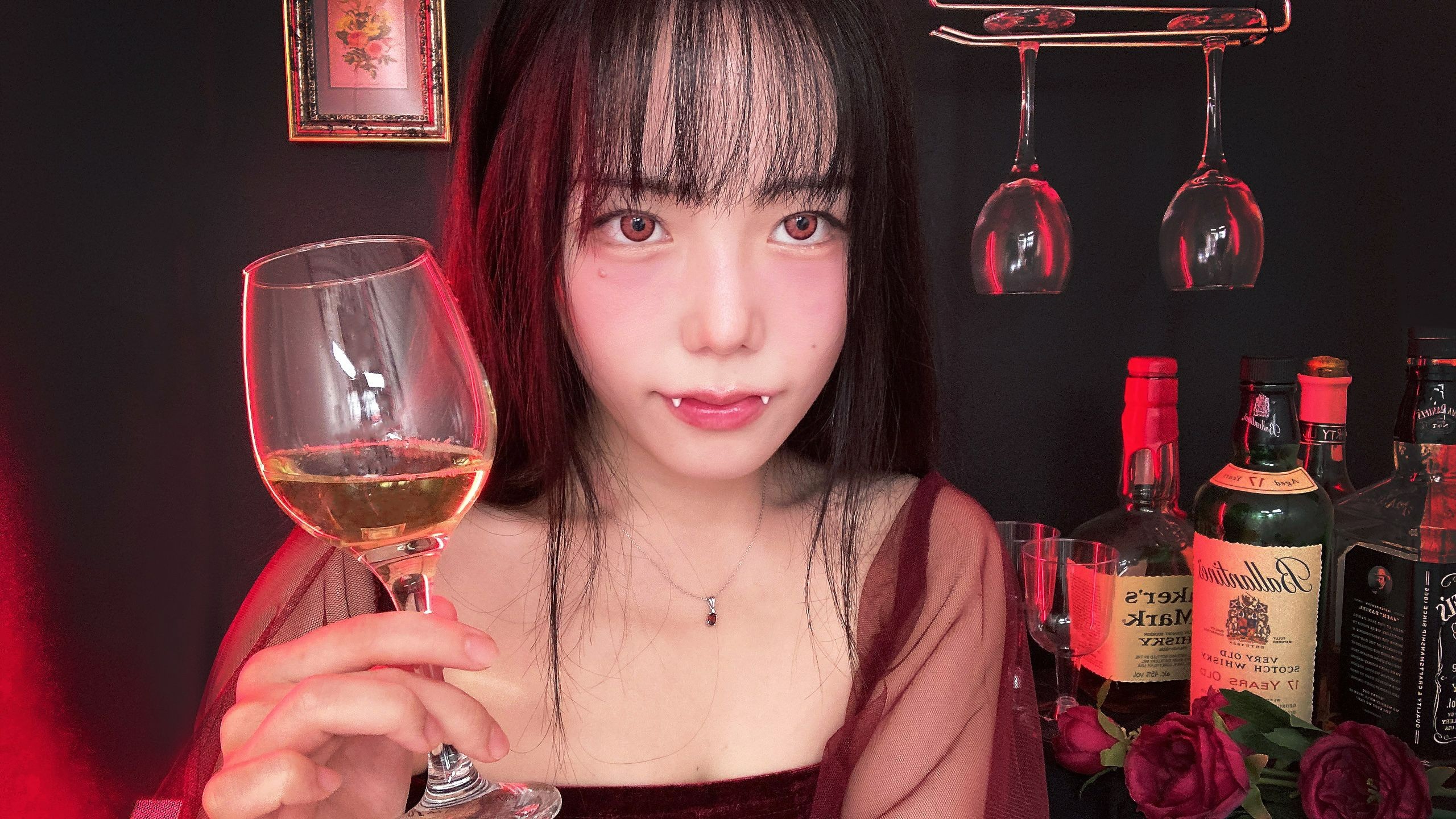 【ASMR助眠jamonghae】你想和吸血鬼一起喝酒吗？吸血鬼角色扮演,把你吃掉,口腔音-Jamonghae助眠-Jamonghae助眠-哔哩哔哩视频