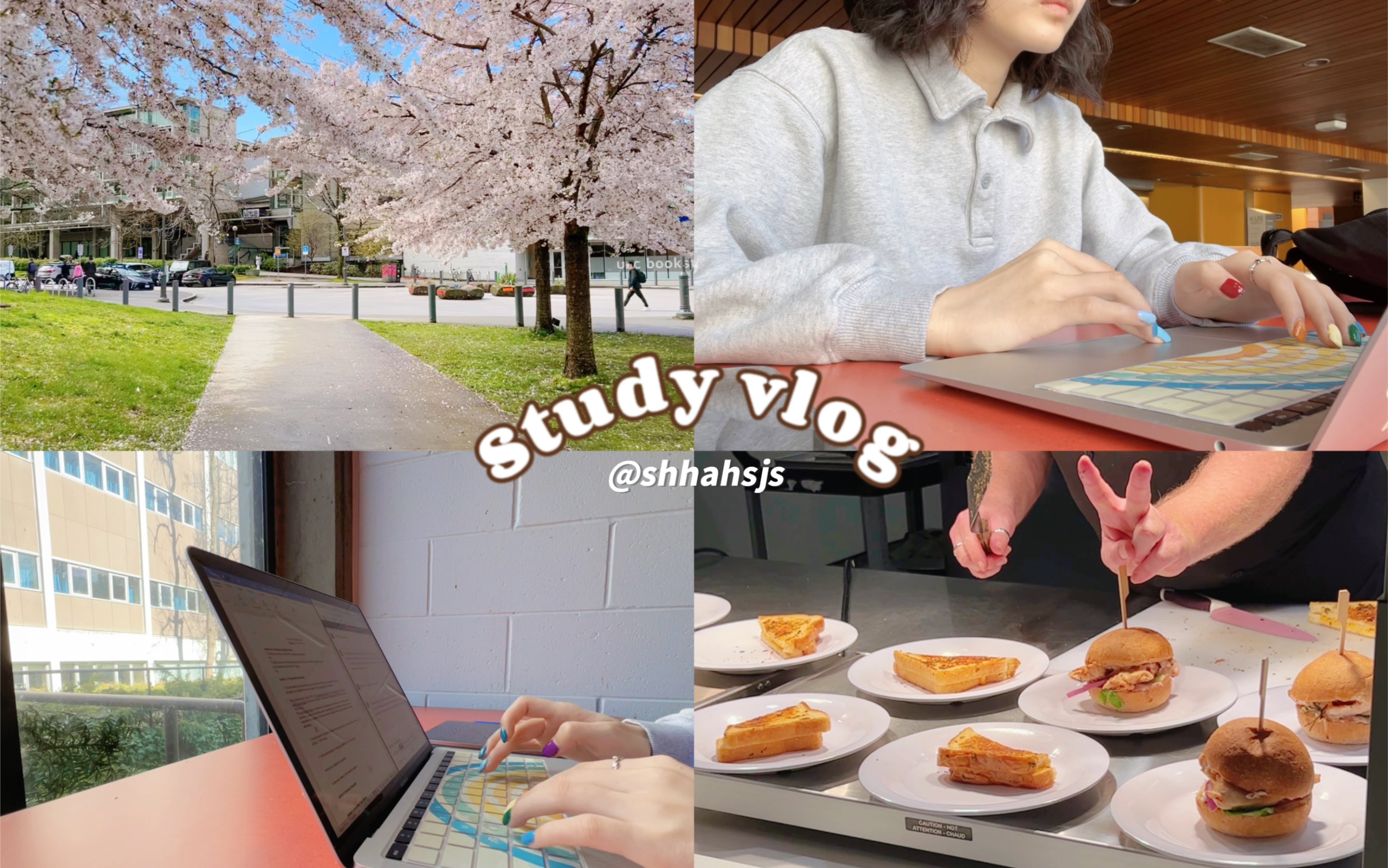 Study vlog｜泡图书馆·最后一天上课·打卡ubc食堂自助餐:)-shhahsjs-shhahsjs-哔哩哔哩视频