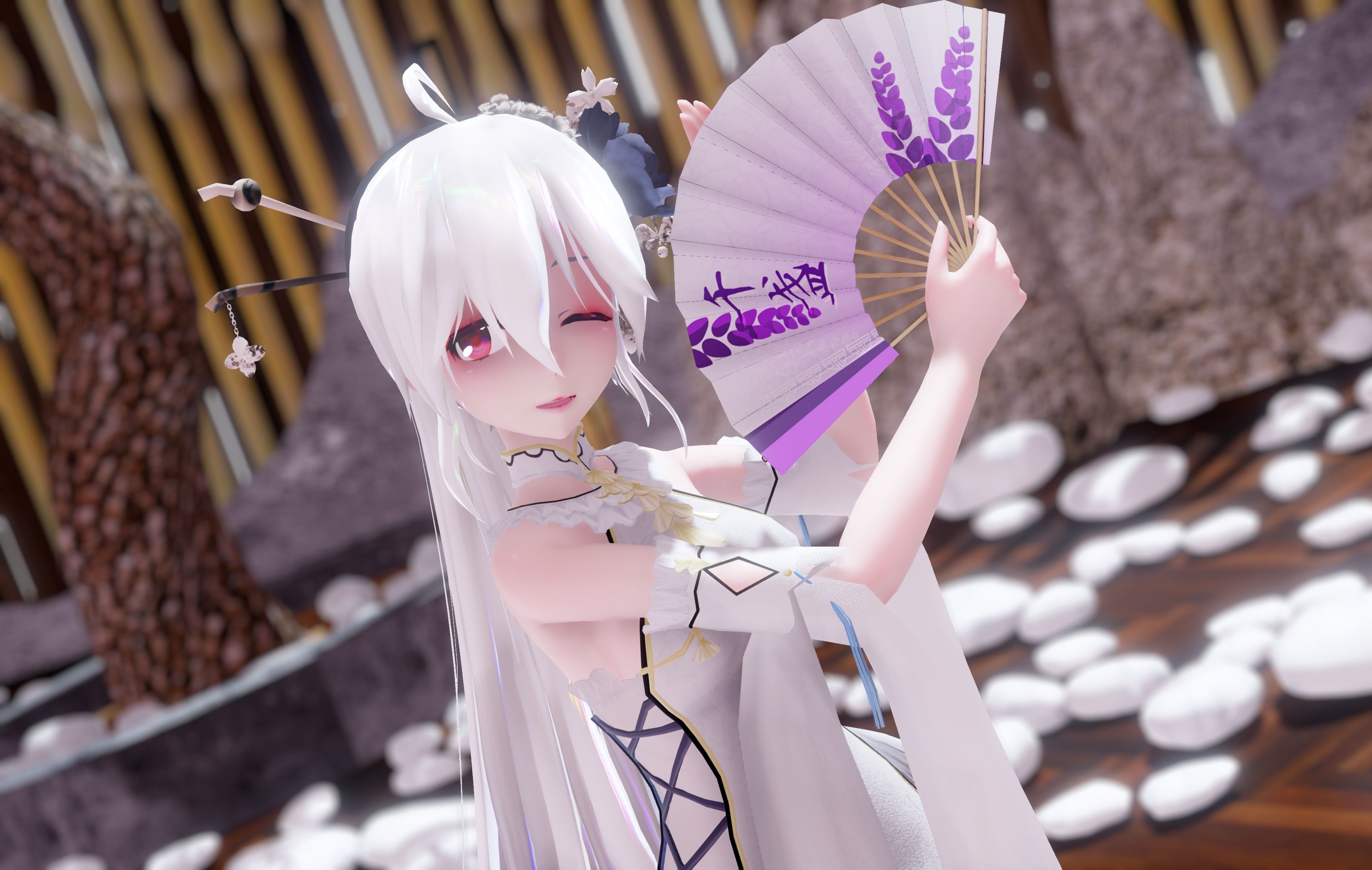 【弱音MMD 4K】 杏辞弱音 千盏 -丨弱音ハク丨-丨弱音ハク丨-哔哩哔哩视频