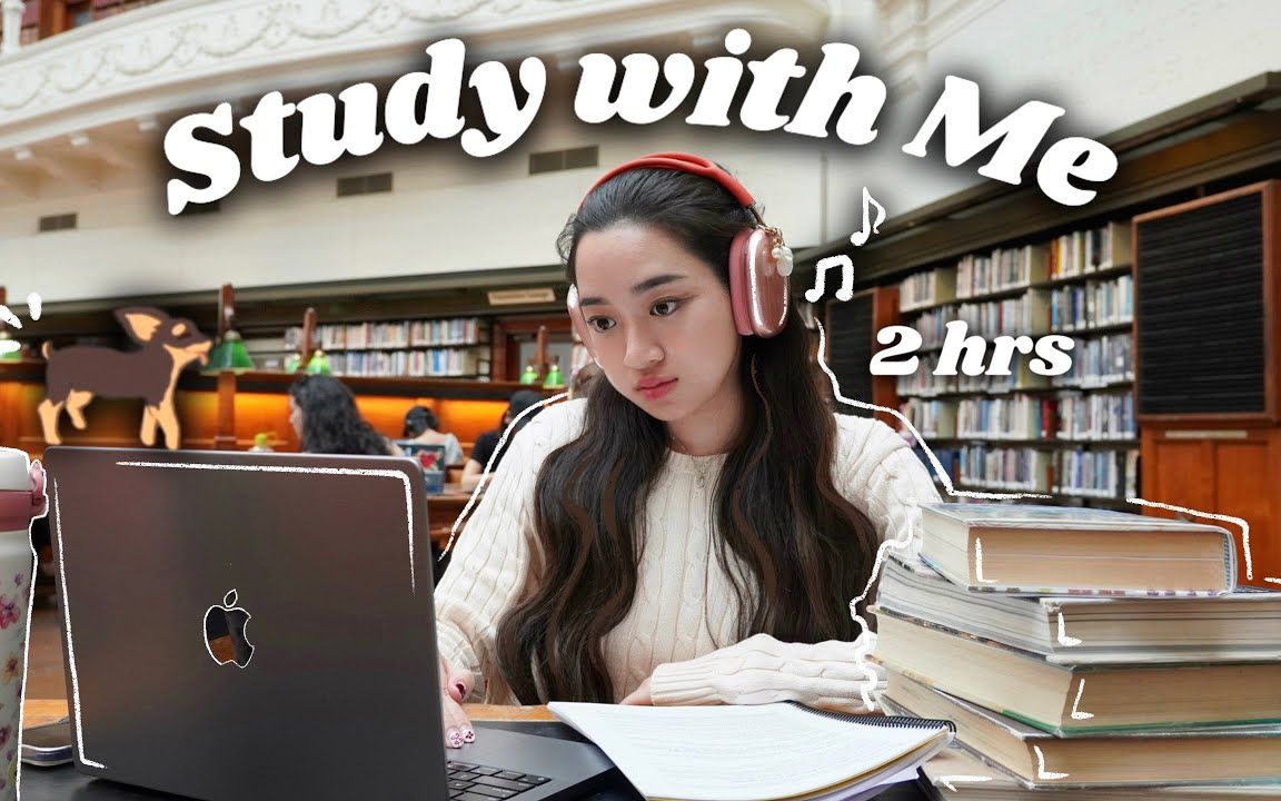 [英字|fayefilms]图书馆学习｜Study with Me ｜番茄工作法-香蕉船Eleven-香蕉船Eleven-哔哩哔哩视频