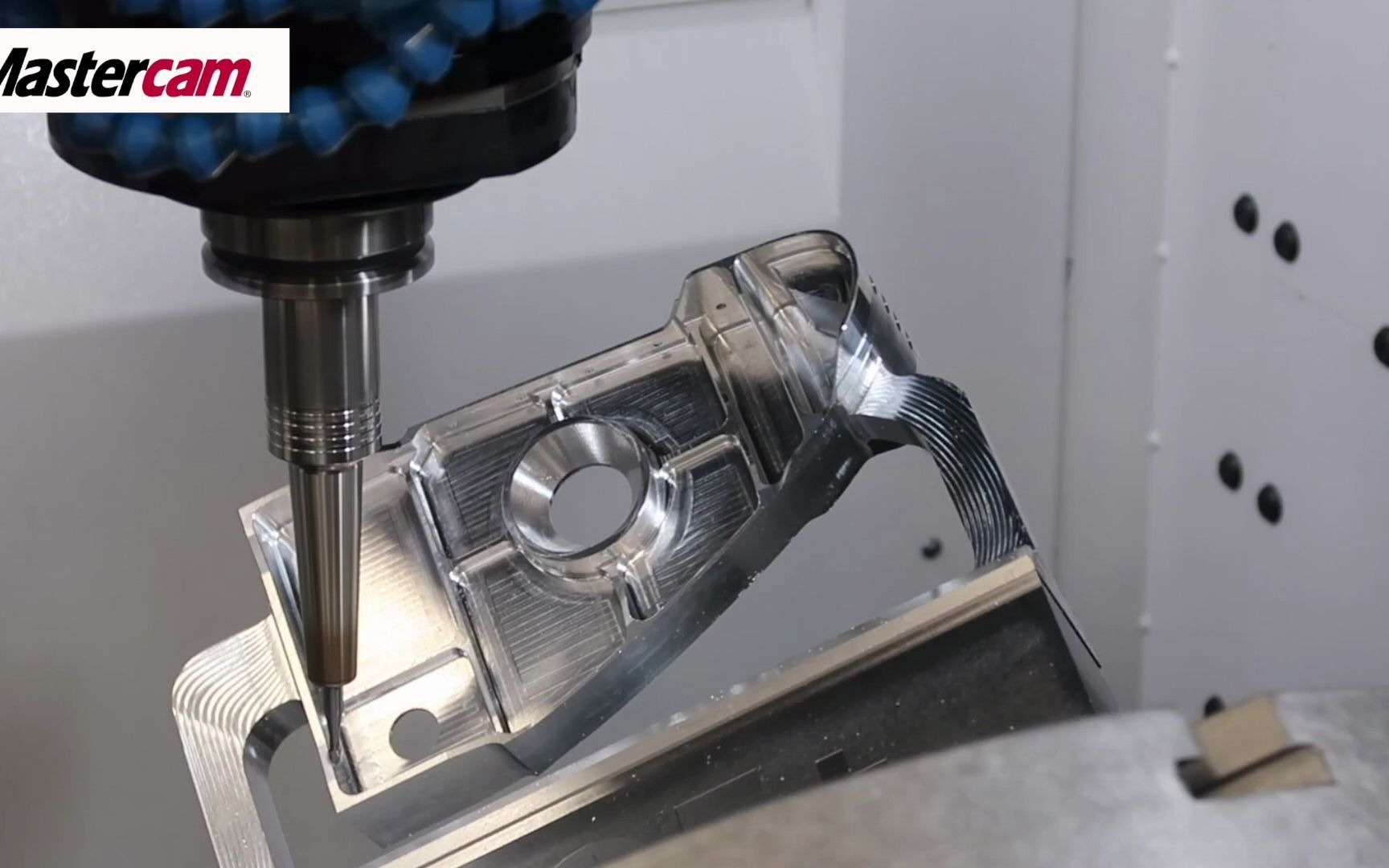 正式版丨航空鼻翼件加工丨GF X SECO X Mastercam_哔哩哔哩_bilibili