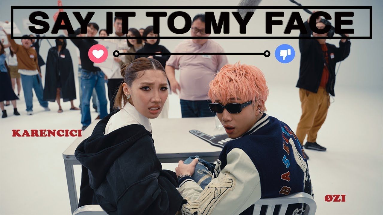 Karencici Feat.ØZI -《Say It To My Face》Official 4K Music Video-台湾金曲奖吧官方频道-台湾金曲奖吧官方频道-哔哩哔哩视频