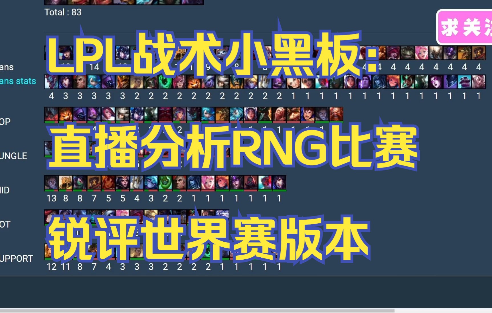 LPL战术小黑板：直播分析RNG比赛，锐评世界赛版本_哔哩哔哩bilibili_英雄联盟_精彩集锦