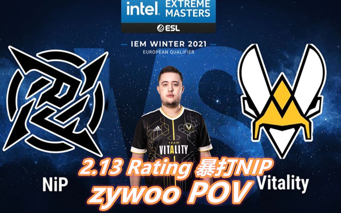 POV 】2.13Rating , zywoo暴打NIP。POV_电子竞技热门视频