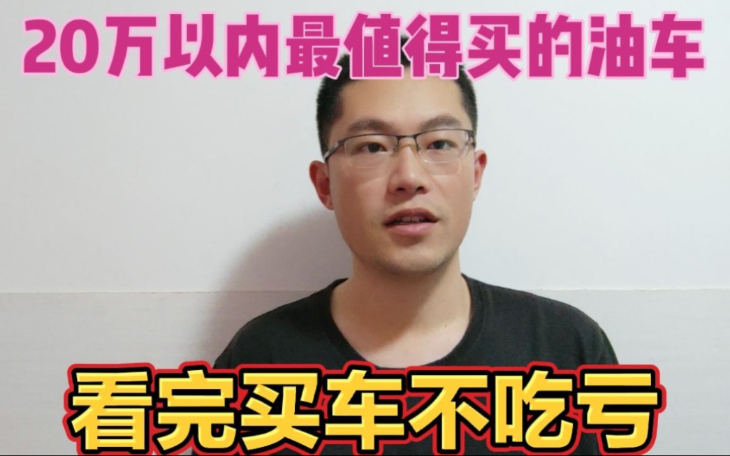 20万以内最适合老百姓的油车。20万预算买车该如何选择国产合资车 307树车市新风 307树车市新风 哔哩哔哩视频