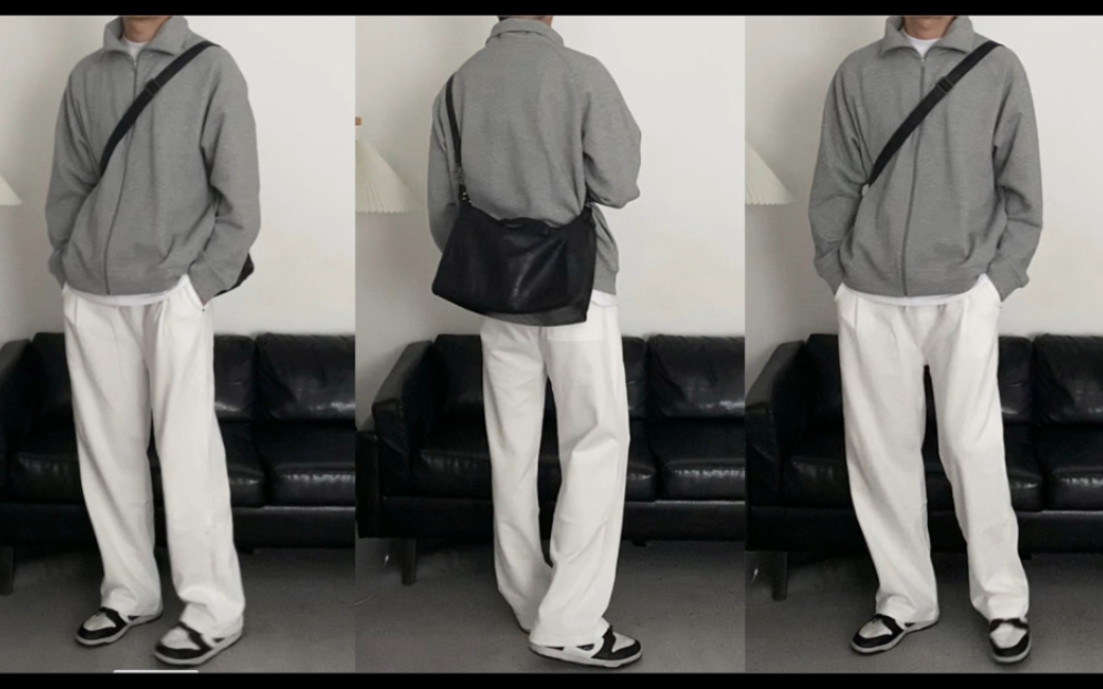 Ootd/180男生韩系穿搭分享 黑白灰yyds_哔哩哔哩_bilibili