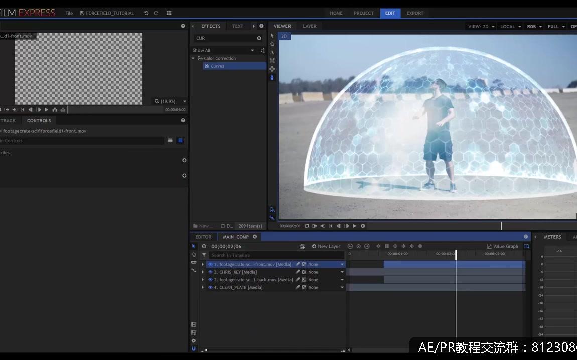 【AE教程】科幻电影中的护盾特效是如何制作的_哔哩哔哩_bilibili