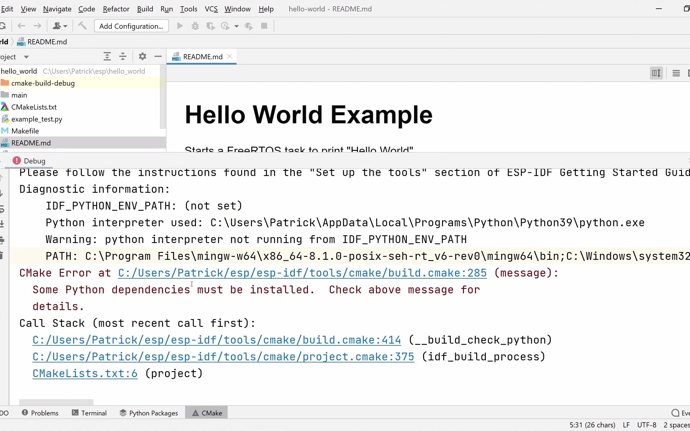 CLion Essentials - 005 - Developing for ESP32 With CLion on Windows_哔哩哔哩_bilibili