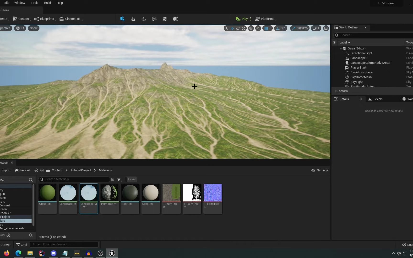 【UE5】用Gaea生成地形导入虚幻5做出的写实效果
