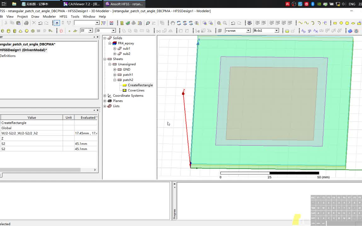 【佛系仿真】HFSS 14.0 单馈叠层双频圆极化微带天线_哔哩哔哩_bilibili