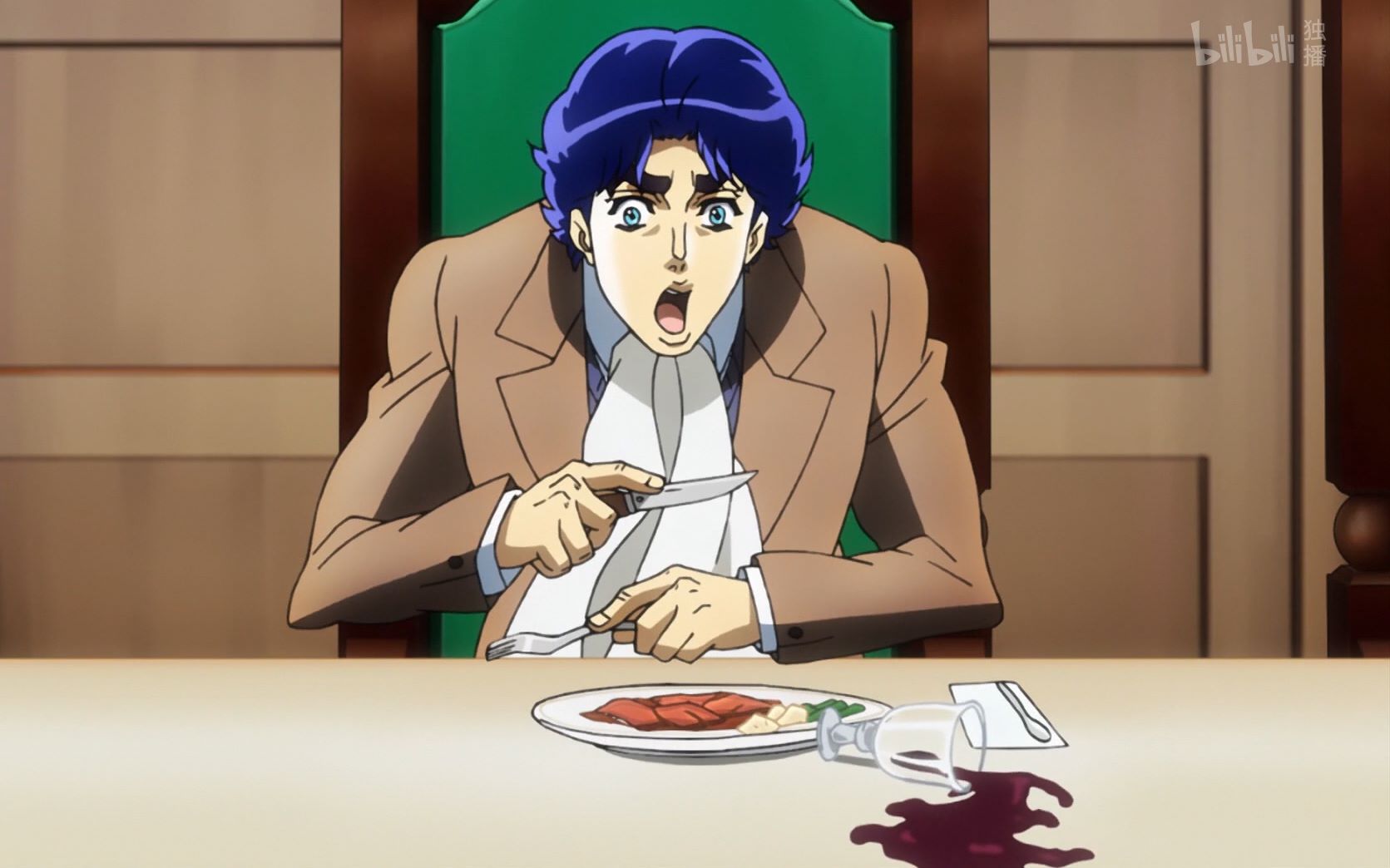JOJO，不能弄洒一滴红酒_哔哩哔哩_bilibili