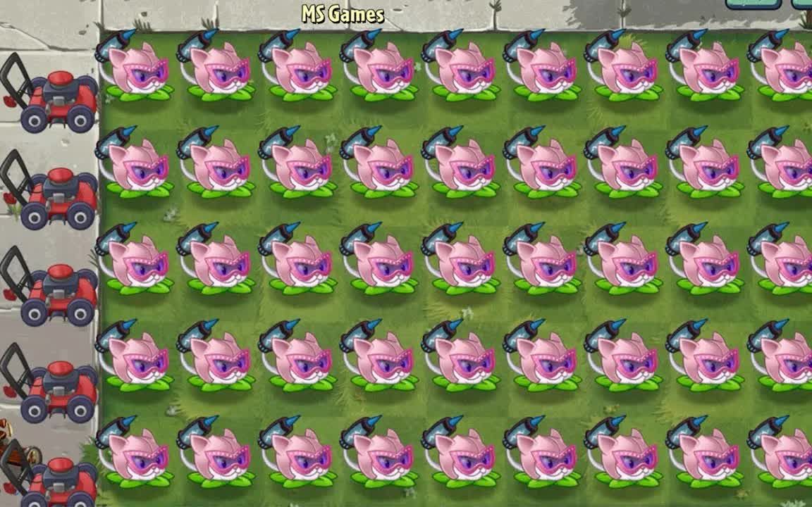 PvZ 2 - 团队45颗满级植物 对抗团队100只星期日版僵尸 - 谁会获胜？-MSGames-MSGames-哔哩哔哩视频