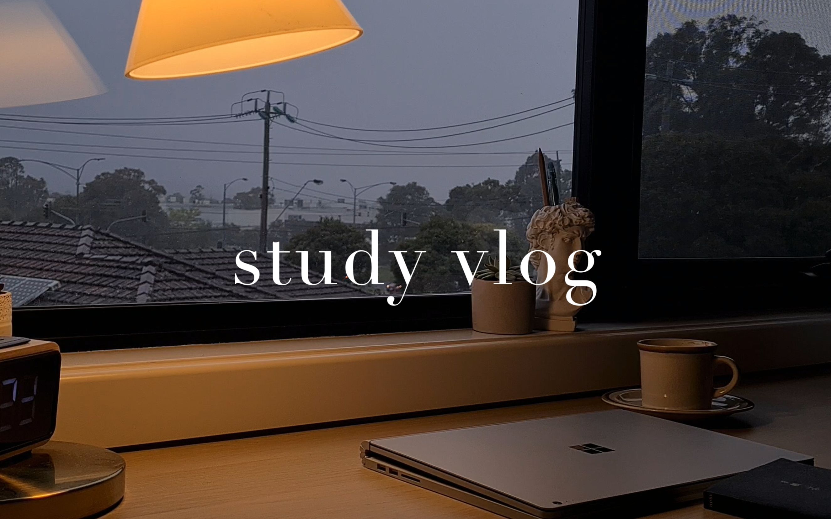 study vlog | 慵懒舒适的阴雨天 | 做杯热咖啡，在窗边读书 | 一些下雨天的碎碎念-itsmatea-itsmatea-哔哩哔哩视频