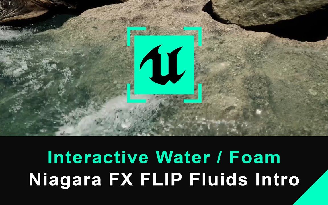 虚幻5 实时水制作 Niagara Fluids water tutorial UE5