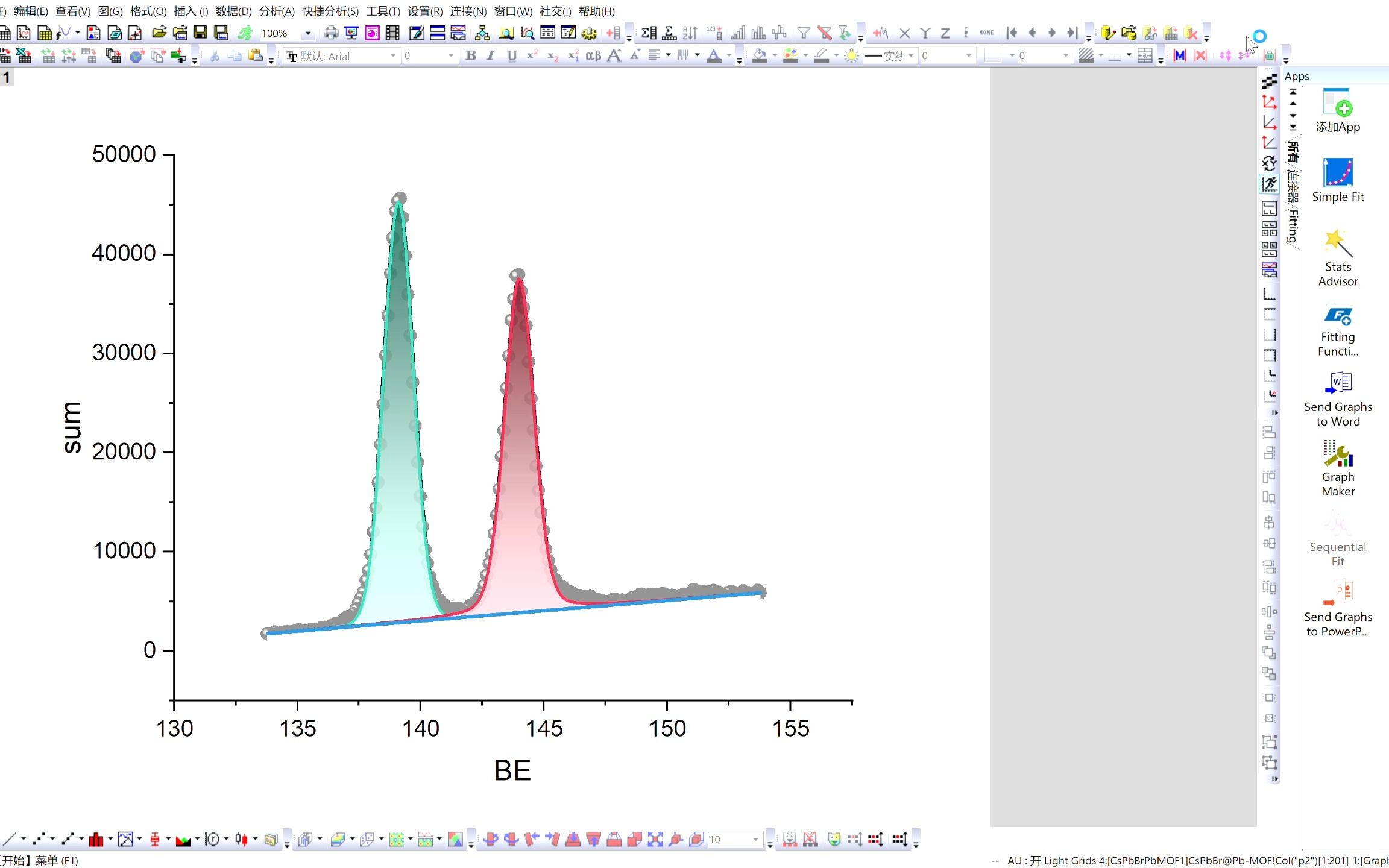Xps 分峰结果 origin作图_哔哩哔哩_bilibili