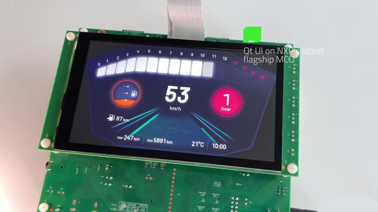Demo | Qt for MCUs on a NXP i.MX RT1170 EVK摩托车仪表盘_哔哩哔哩 (゜-゜)つロ 干杯~-bilibili