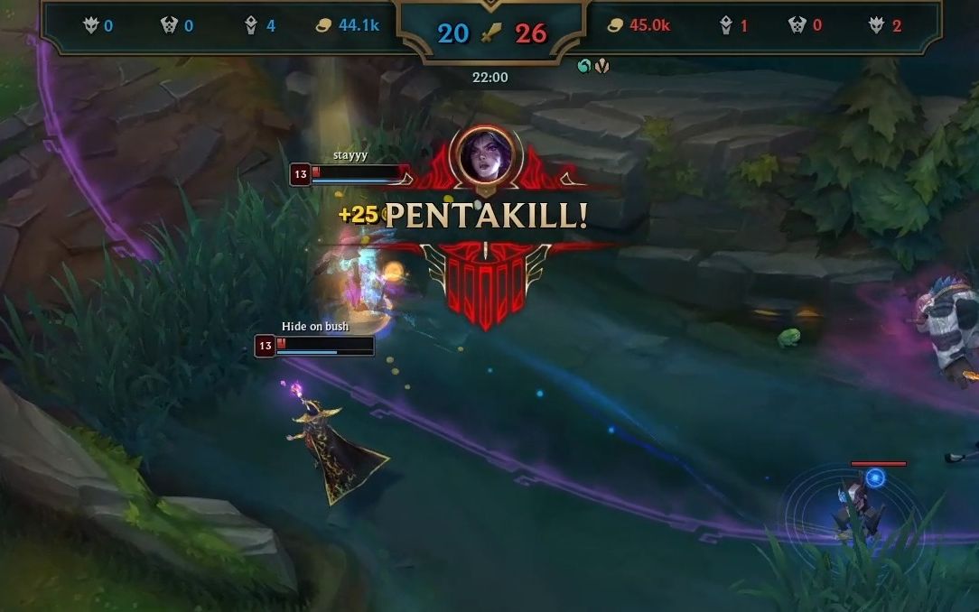 PENTAKILL！！31杀卡莎带领李哥拿下这场精彩对局。_哔哩哔哩bilibili_英雄联盟