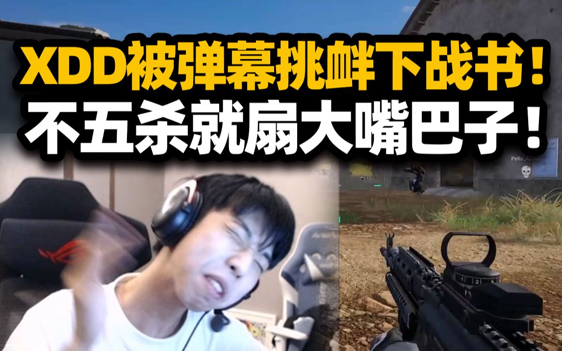 XDD把先倒弹幕挑衅刷FW 和弹幕打赌训练赛不五杀就扇大嘴巴子？扇出声音自我安慰痛痛走开！-小叮当频道-小叮当频道-哔哩哔哩视频