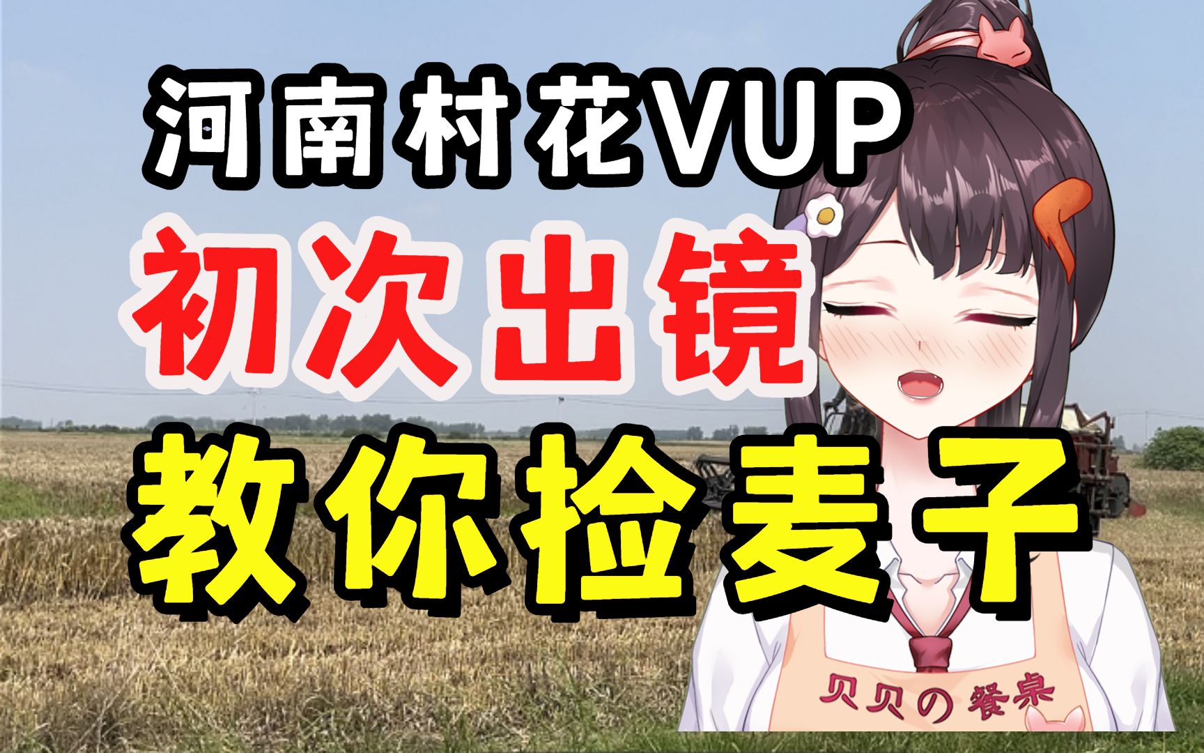 美食Vup如何在农村捡麦子？-紫贝儿official-紫贝儿official-哔哩哔哩视频