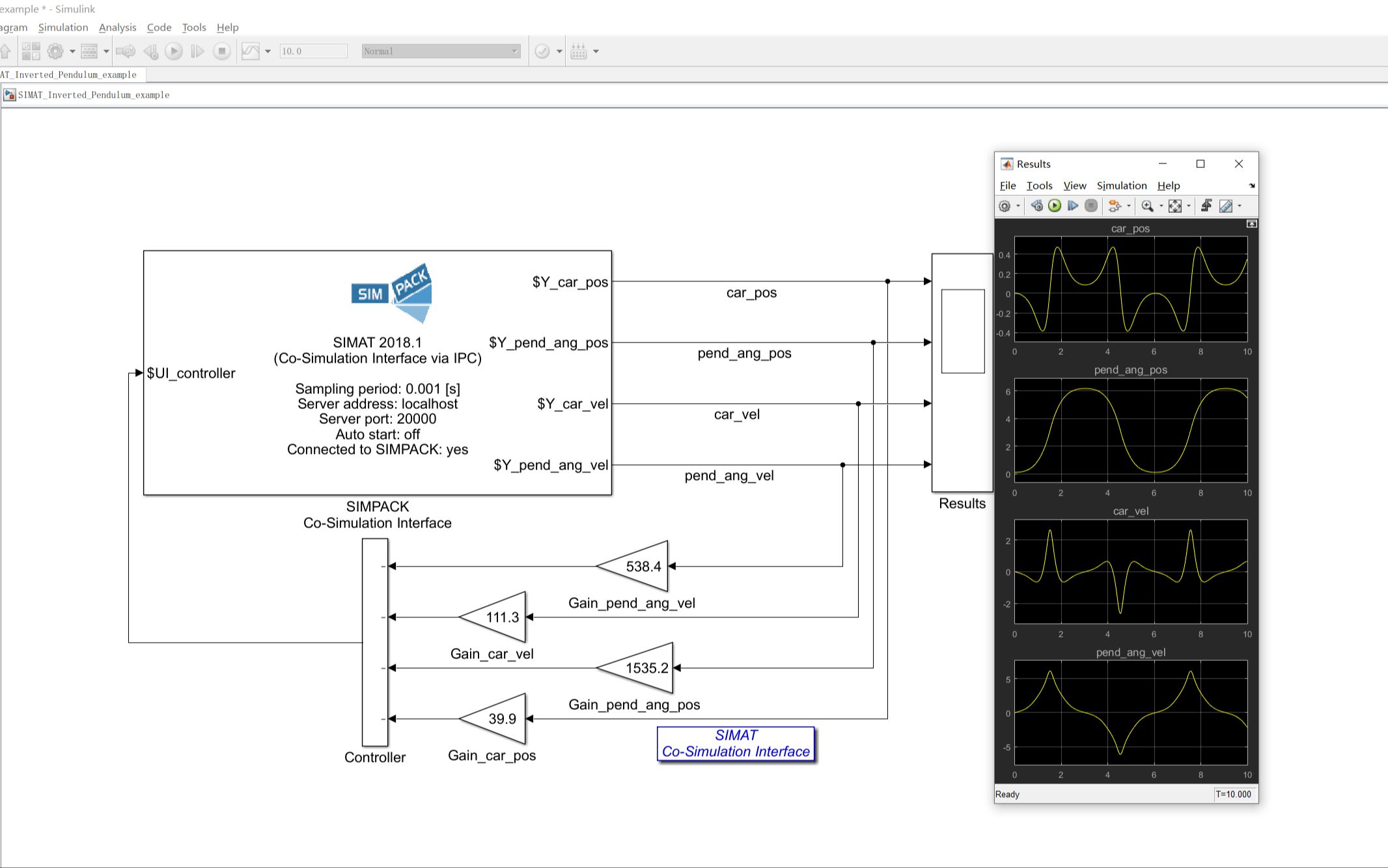 Simpack与Simulink/matlab动力学联合仿真演示案例-Dvide-MATLAB/Simulink-哔哩哔哩视频
