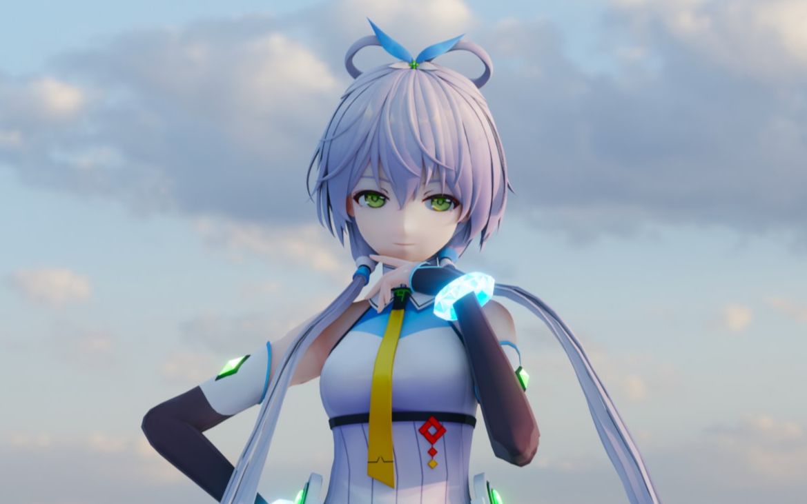 【MMD/4K】シンデレラ [洛天依V4公式服]-升到十级就销号-MMD-哔哩哔哩视频