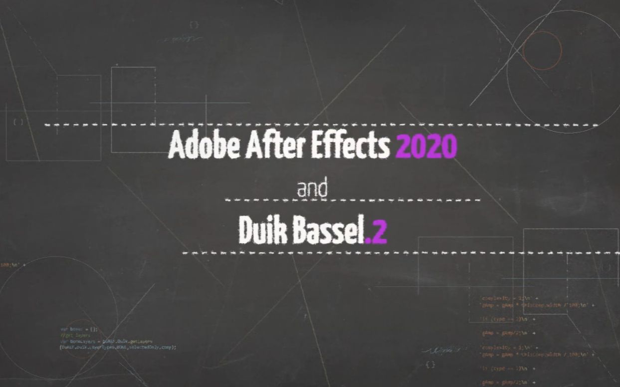 【AE脚本 | 双语字幕】AE 2020 + Duik Bassel.2 = 王炸_哔哩哔哩_bilibili