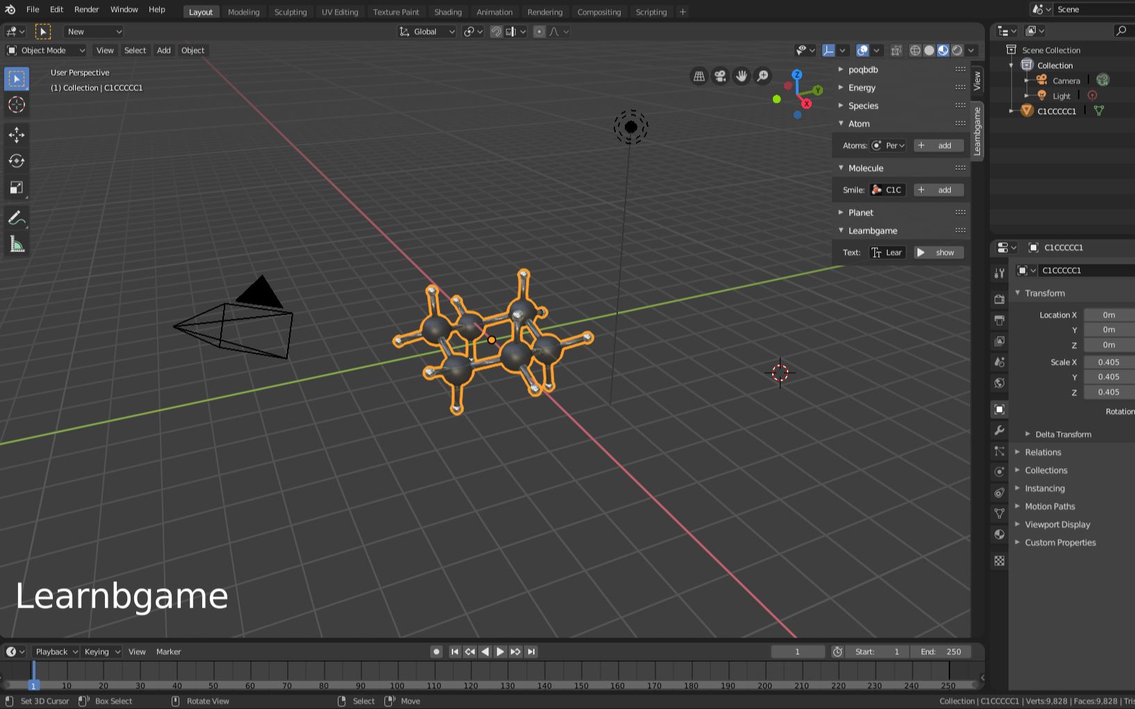blender化学---分子三维结构_哔哩哔哩_bilibili