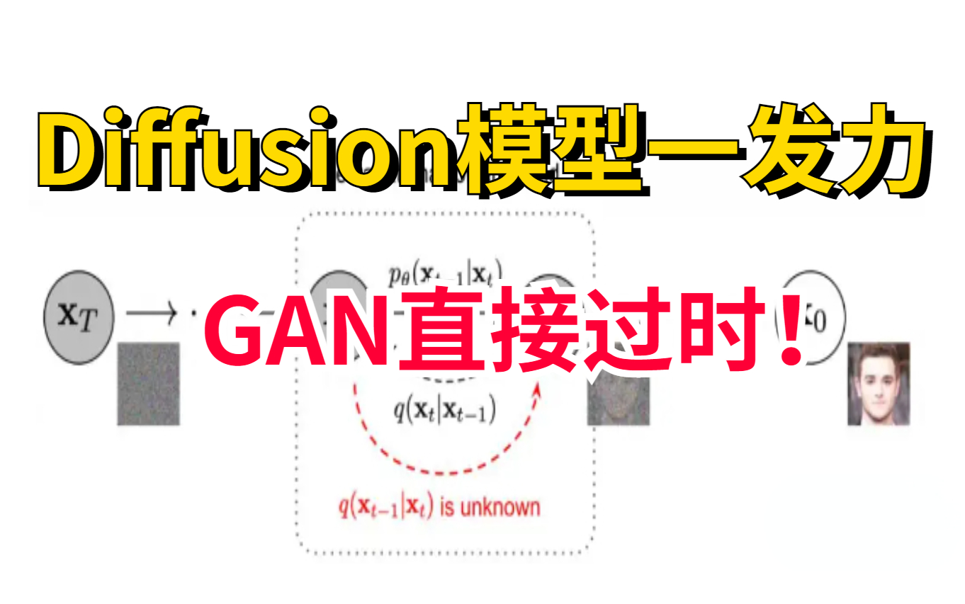 【超越GAN的Diffusion模型值得学习吗？】干掉“GAN”的Diffusion model扩散模型—图像生成模型！计算机博士带你精读论文！