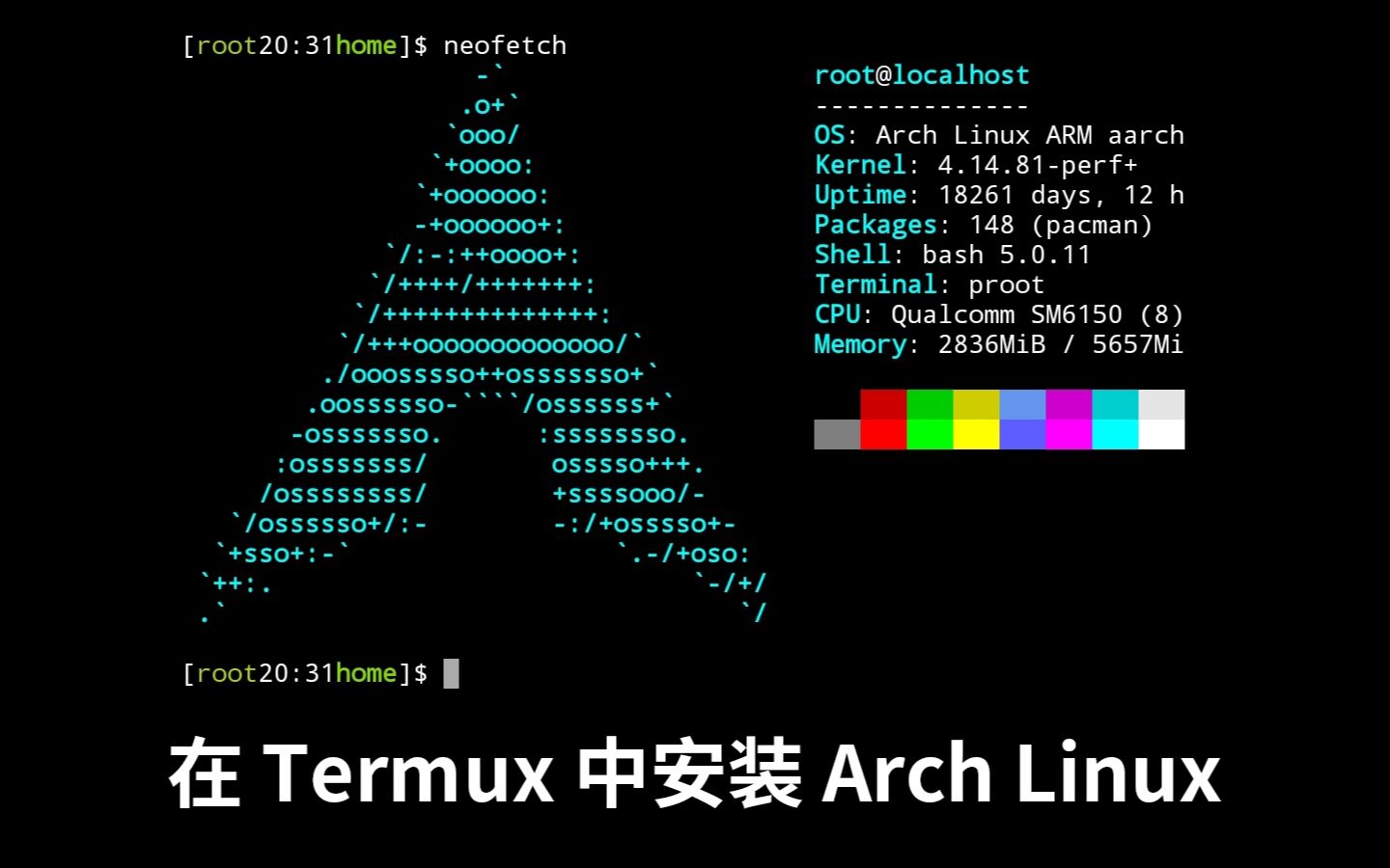  Termux Arch Linux bilibili