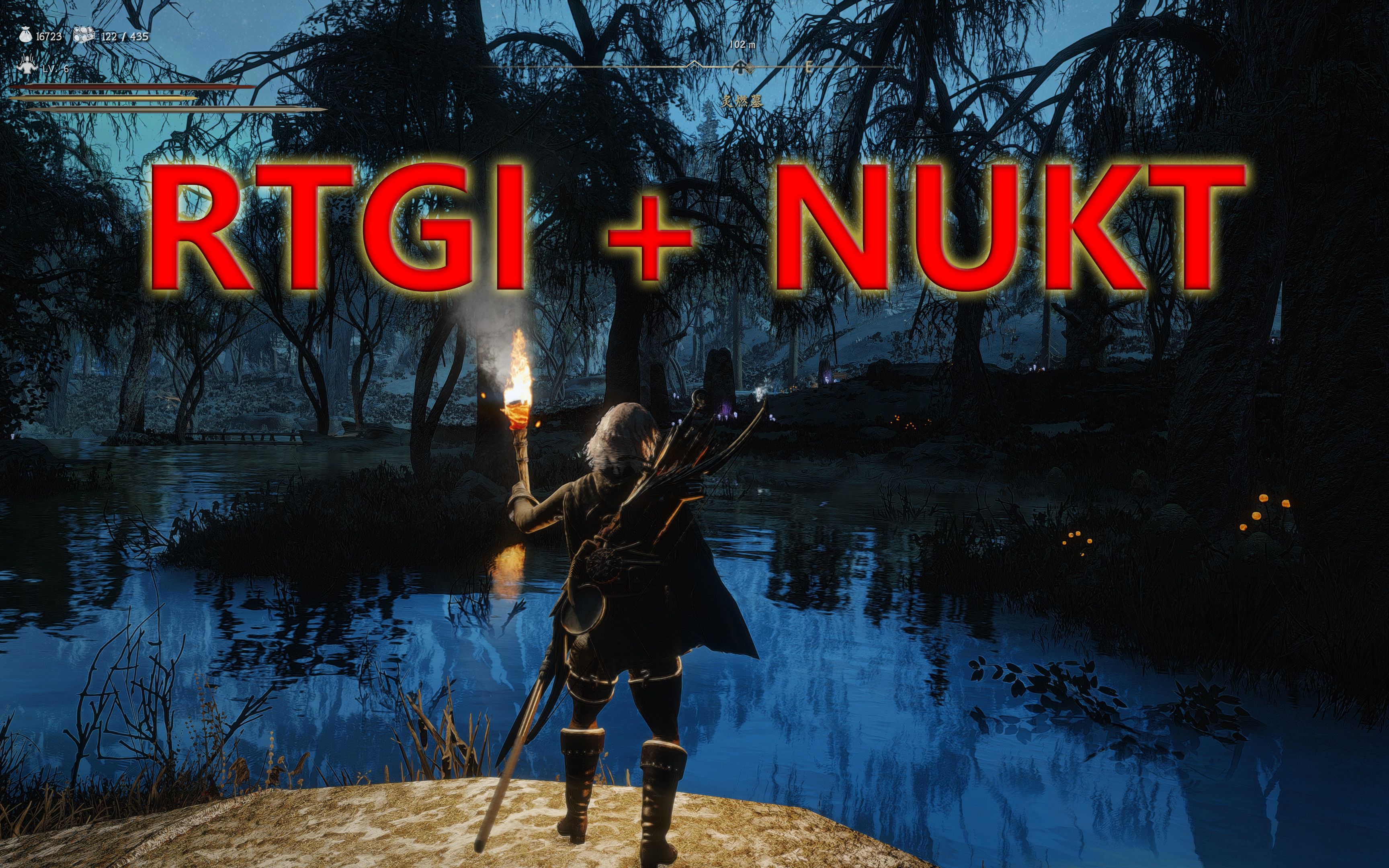 [4K] 上古卷轴5 - NUKT(伪) + RTGI + Marty's Shader 夜晚画质极致体验(RTX4090)-零崎魈识-零崎魈识-哔哩哔哩视频