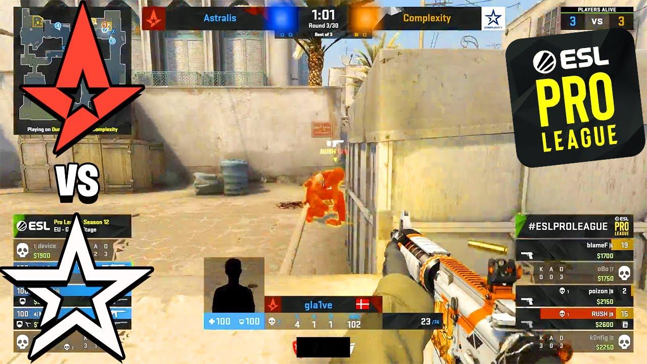 【CSGO】GLA1VE回归! Astralis vs Complexity - ESL Pro League_哔哩哔哩_bilibili