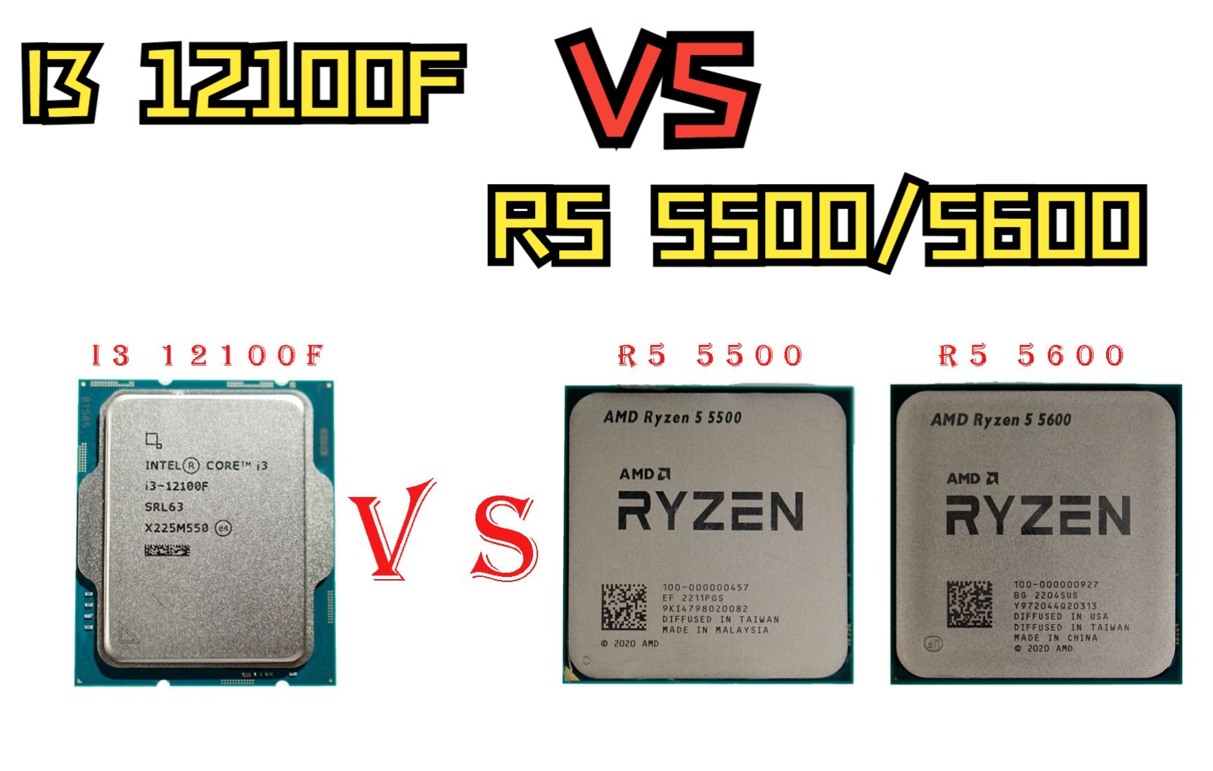 I3 13100F Vs R5 5600 5600 