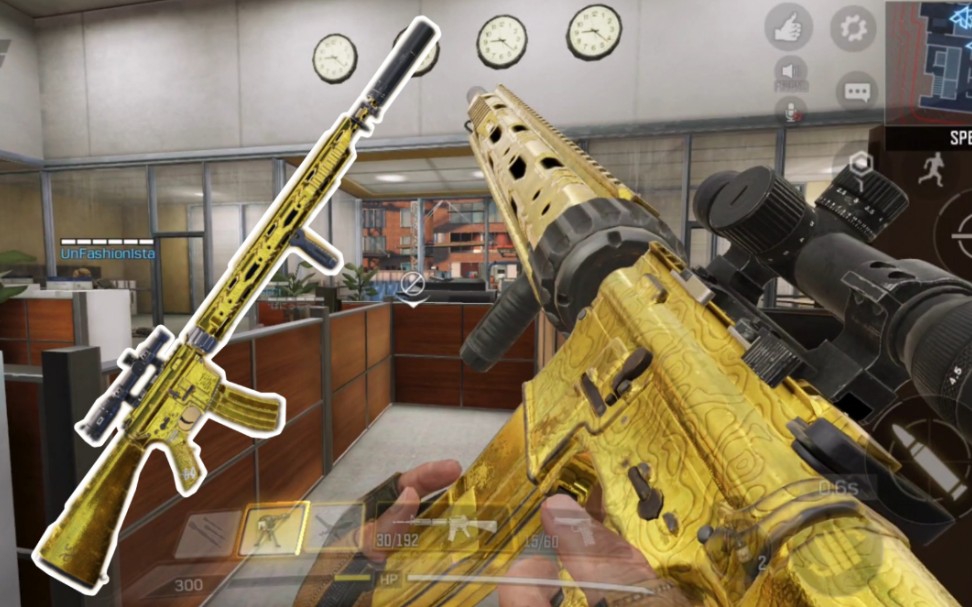 【使命召唤手游】一寸长，一寸强。M16黄金加长版体验_哔哩哔哩_bilibili