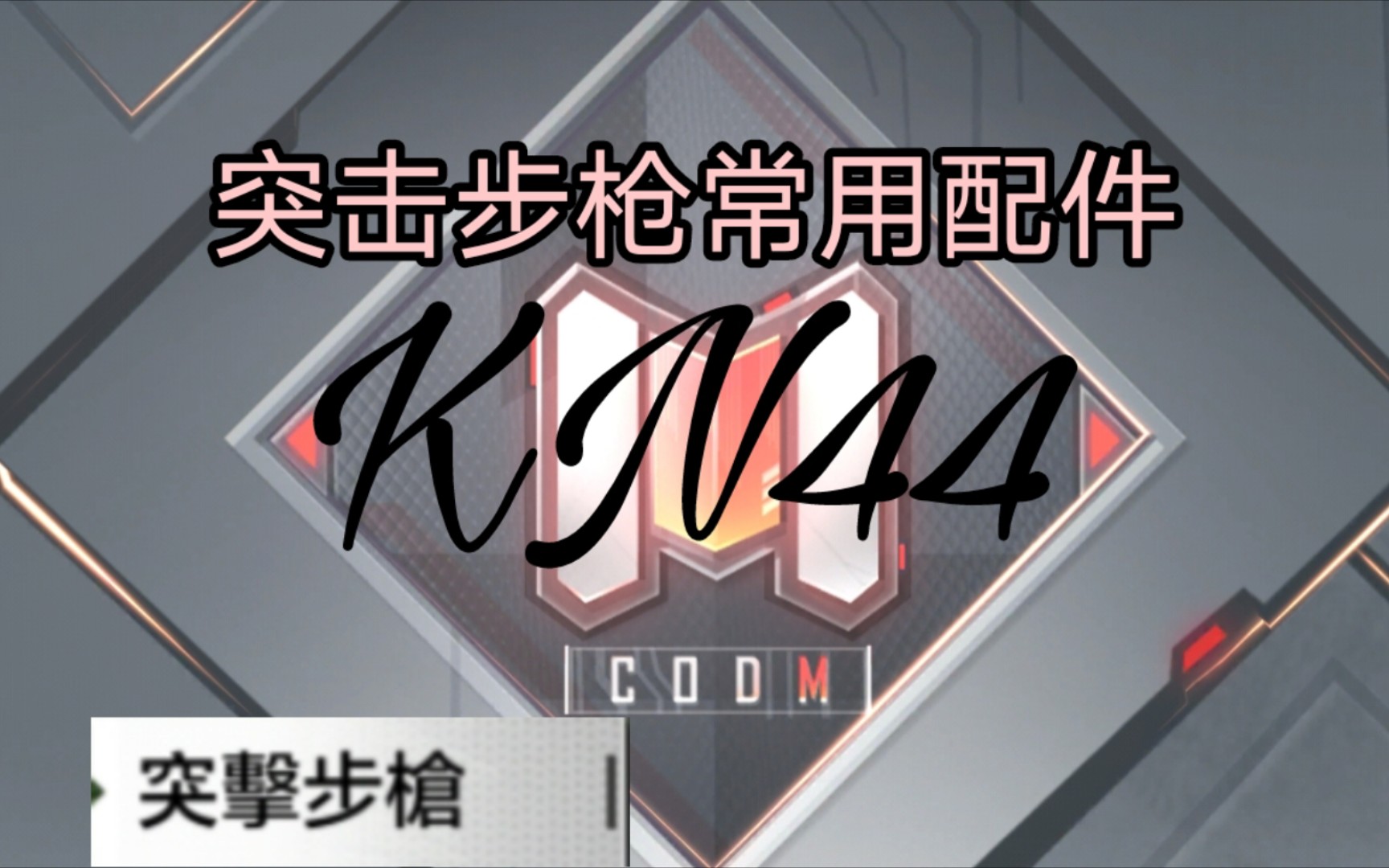 【CODM｜使命召唤手游】曾经的t0级步枪，如今依旧坚挺！kn44超秒步枪配件搭配！
