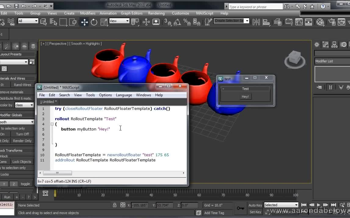 简单的 Maxscript 工具创建_哔哩哔哩_bilibili