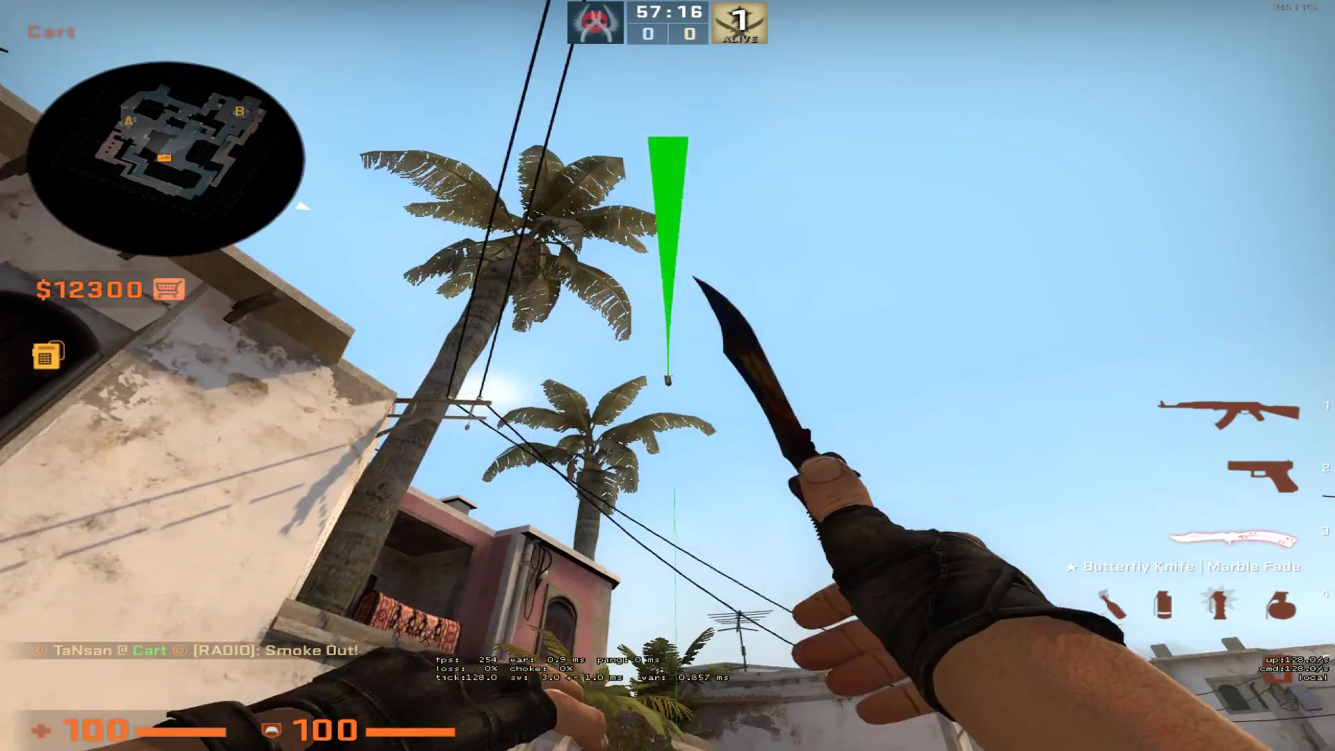 [CSGO]mirage中路封拱门烟的正确姿势 (看简介)_哔哩哔哩_bilibili