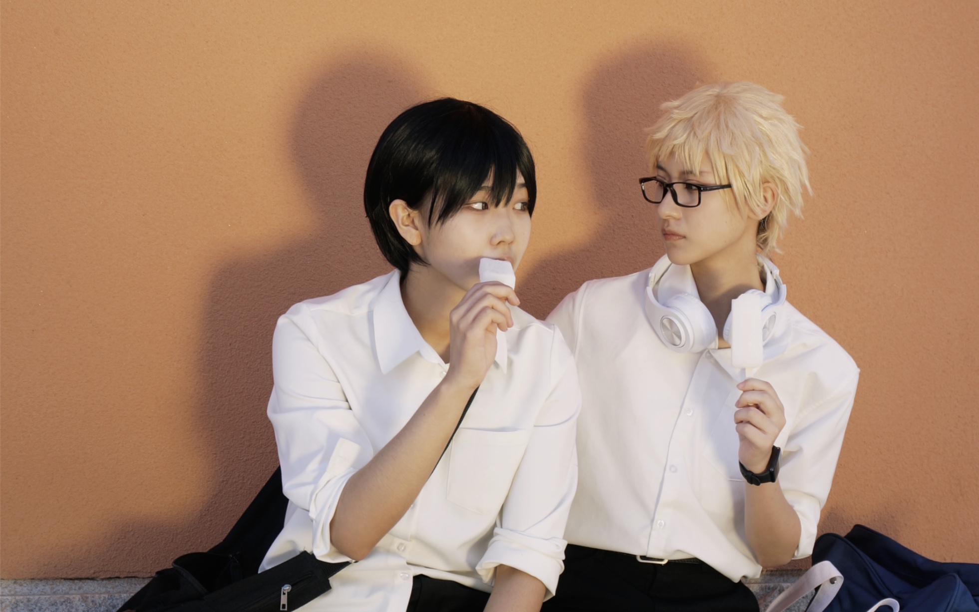 【COS】排球少年/月岛萤x影山飞雄 月影 cos vlog 虽然很冷门但是大人们请用！_哔哩哔哩_bilibili