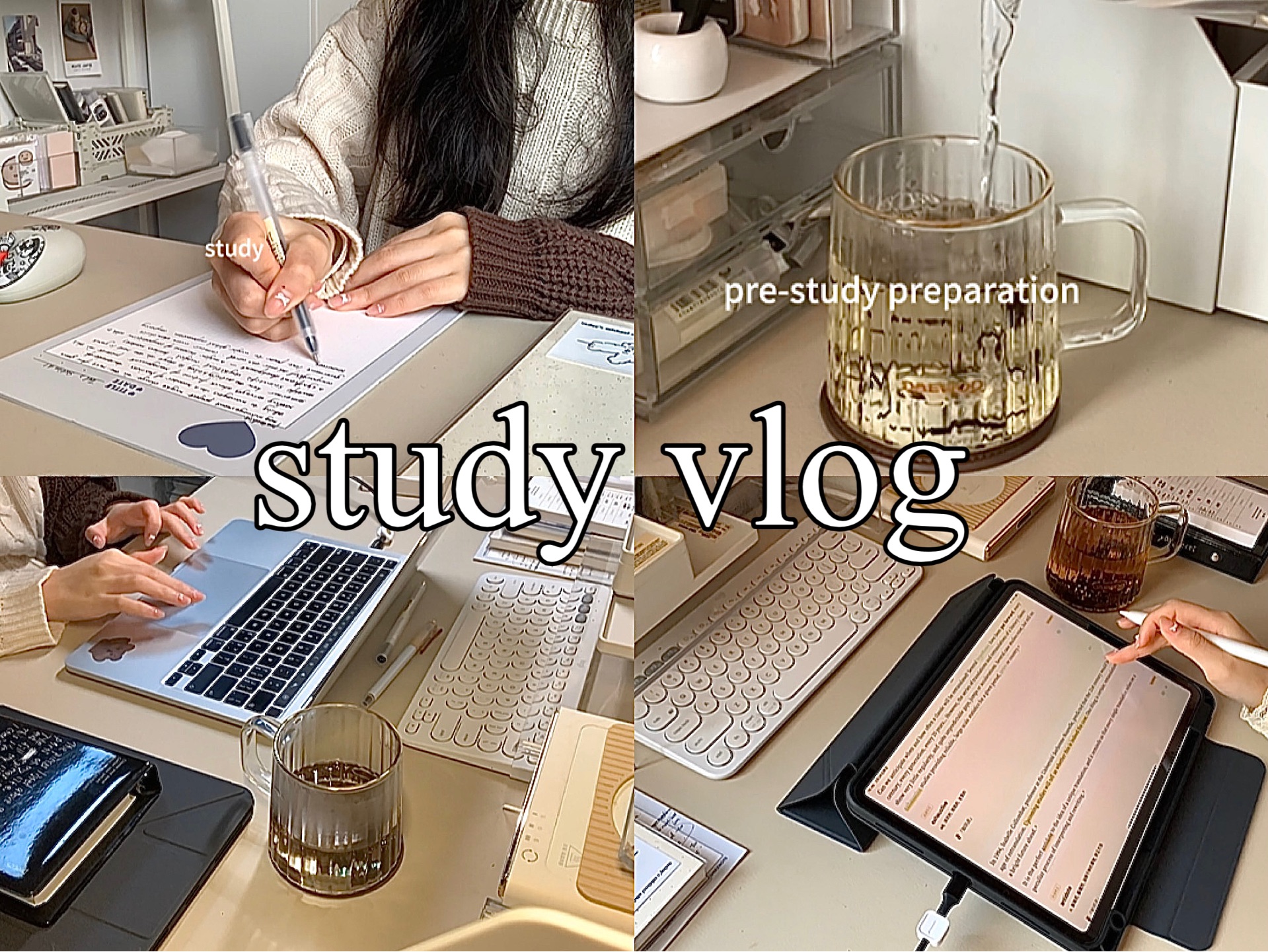 study vlog 93｜假期宅家学习9.5H｜自律大作战｜雅思阅读｜专业课 ｜study with me｜动力向｜自律｜伴学-myvivi_-myvivi_-哔哩哔哩视频