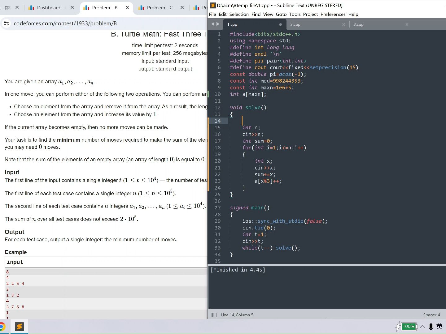 Codeforces Round 929 (Div. 3) 赛后一分钟过F 纯享版-danhuangrouzong-danhuangrouzong-哔哩哔哩视频