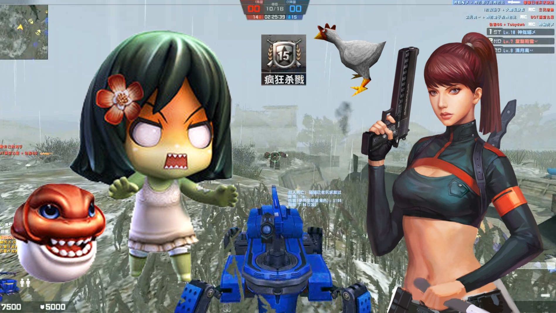 【CSOL神刃】超冷门模式征战全明星实况第十二弹！全新地图硝烟战壕激情对战！神小坤变身炎魔疯狂肘击！-神刃同学-神刃同学-哔哩哔哩视频