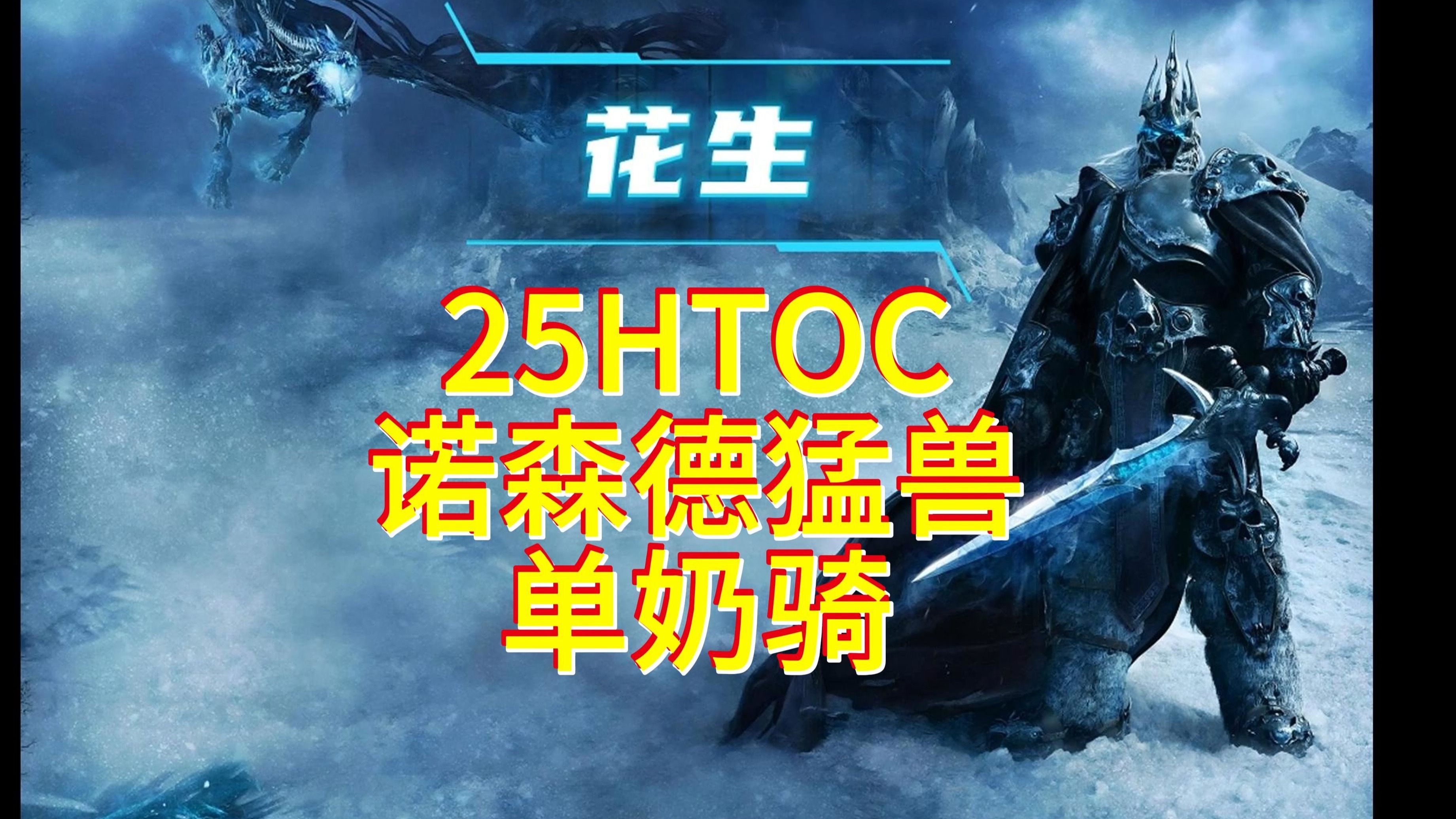 25HTOC 诺森德猛兽单奶 奶骑-花生的魔兽世界-花生的魔兽世界-哔哩哔哩视频